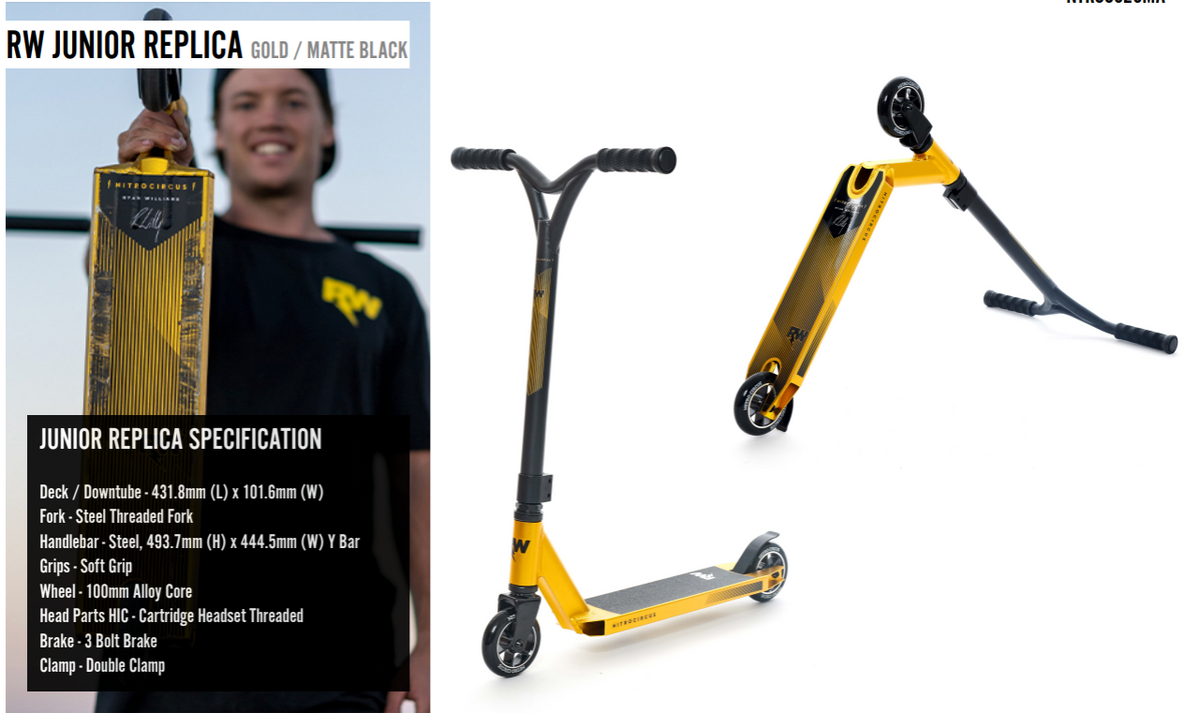Ryan Williams JUNIOR Replica Black & Gold – Scooter-X